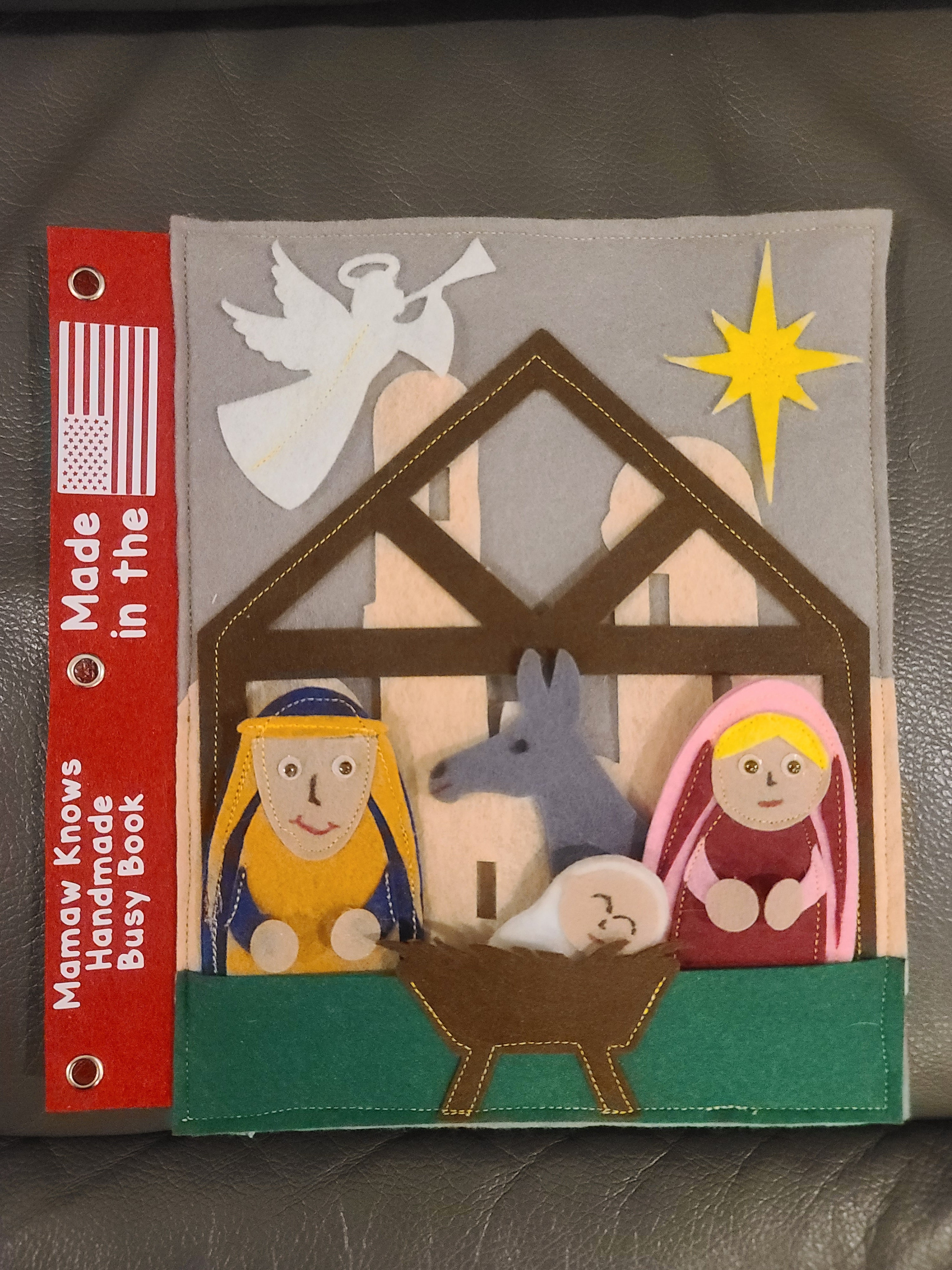 🌟 Nativity Scene Busy Book Page | Bible Story Interactive Play – 4 Paws ...